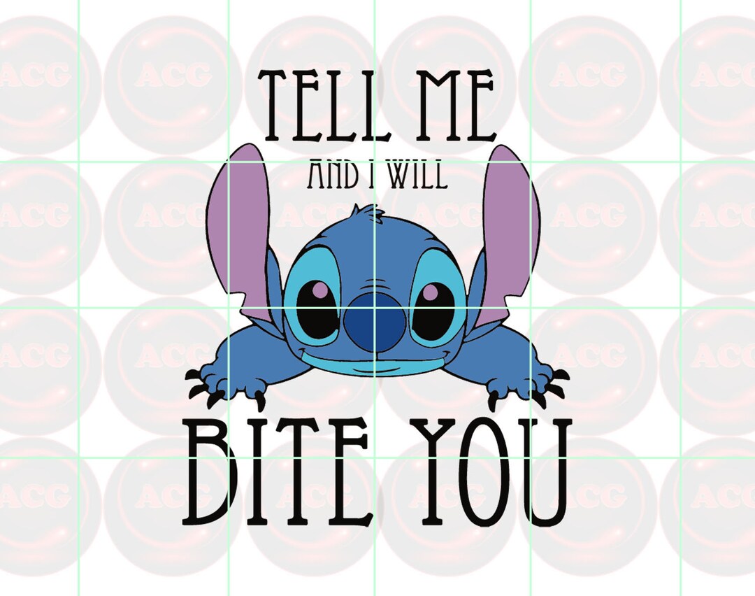 Stitch Bite You Svg, Png, Dxf, Pdf Instant Download Files - Etsy Australia
