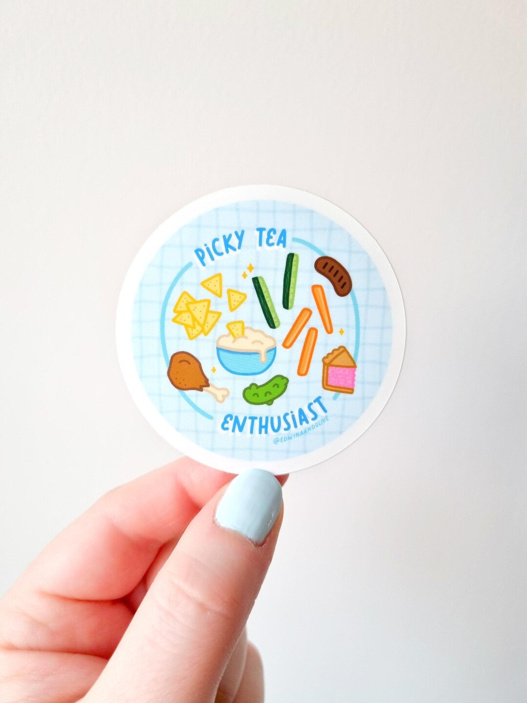 Picky Tea Enthusiast | Glossy Vinyl Sticker - Cute, Funny, Chips ...