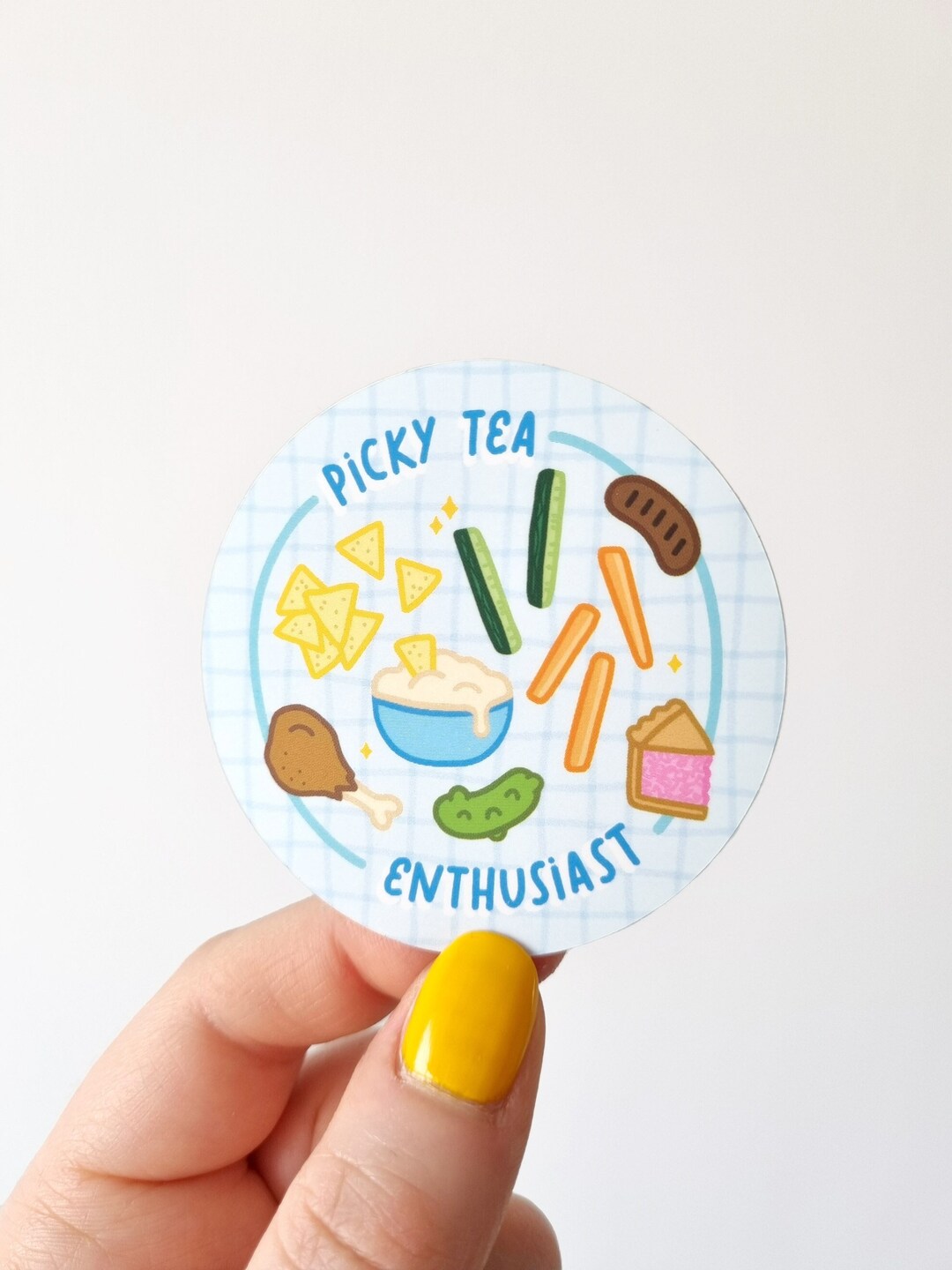 Picky Tea Enthusiast Matte Vinyl Sticker - Etsy