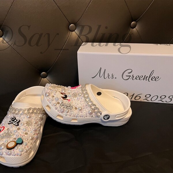 Wedding Crocs - Etsy