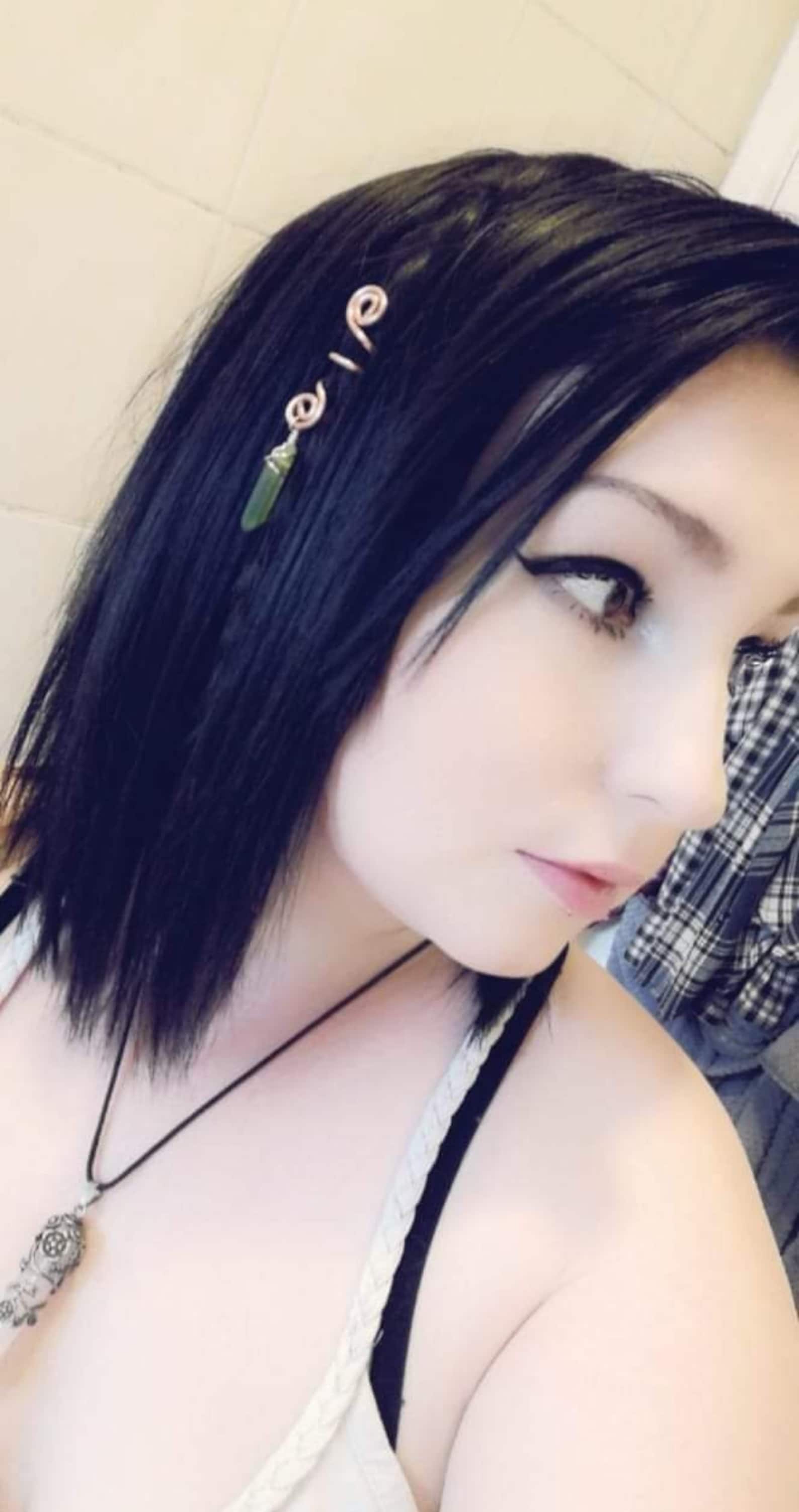 Silver Hair Cuff / Braid Wrap / Spiral / Crystal / Leaf / - Etsy UK