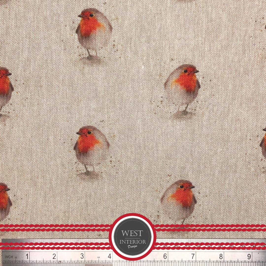 Robin Linen Fabric by the Metre, Crafts, Cushions, Table Runners ...