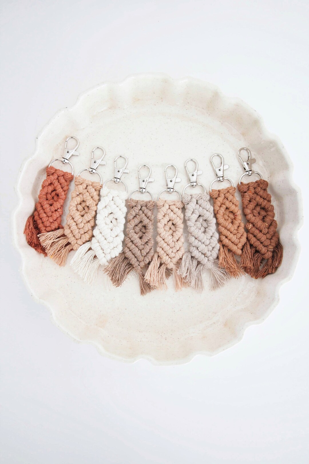 Small Macrame Keychain/marcy Keychain/boho Favours - Etsy Australia