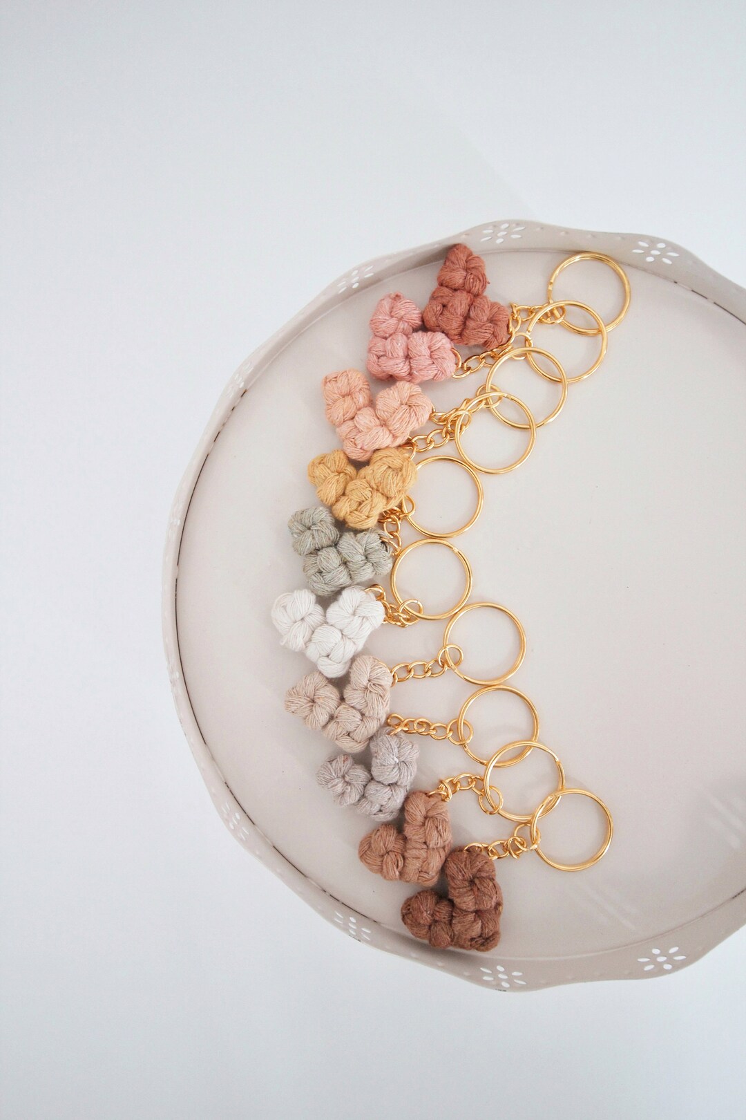 Heart Keychain/heart Bag Charm/heart Accessories - Etsy