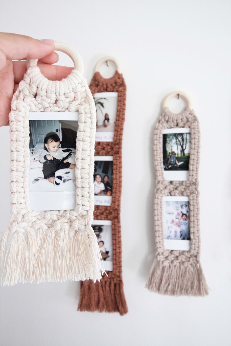 Polaroid Frames/macrame Photo Frames/mini Film Frames - Etsy