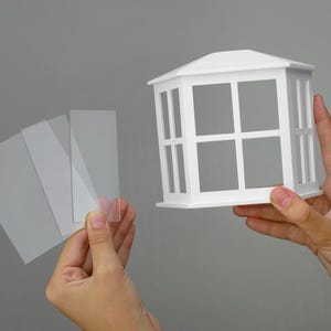 1/12 Scale Dollhouse Bay Window, DIY Accessory, Wooden Windows, Dolls ...