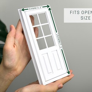 1/12 Scale Dollhouse Door, Miniature Doors With Knobs and Plexiglass ...