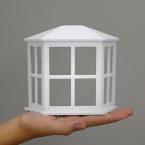 1/12 Scale Dollhouse Bay Window, DIY Accessory, Wooden Windows, Dolls ...