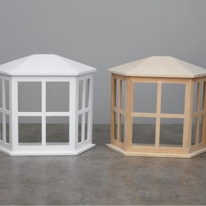 1/12 Scale Dollhouse Bay Window, DIY Accessory, Wooden Windows, Dolls ...