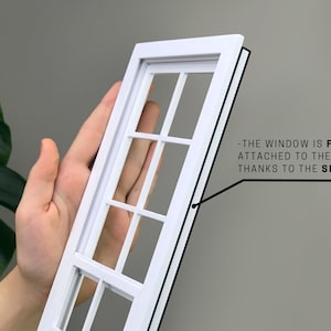 Dollhouse Sliding French Window With Plexiglass (1/6 Scale), DIY ...