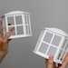 1/12 Scale Dollhouse Bay Window, DIY Accessory, Wooden Windows, Dolls ...