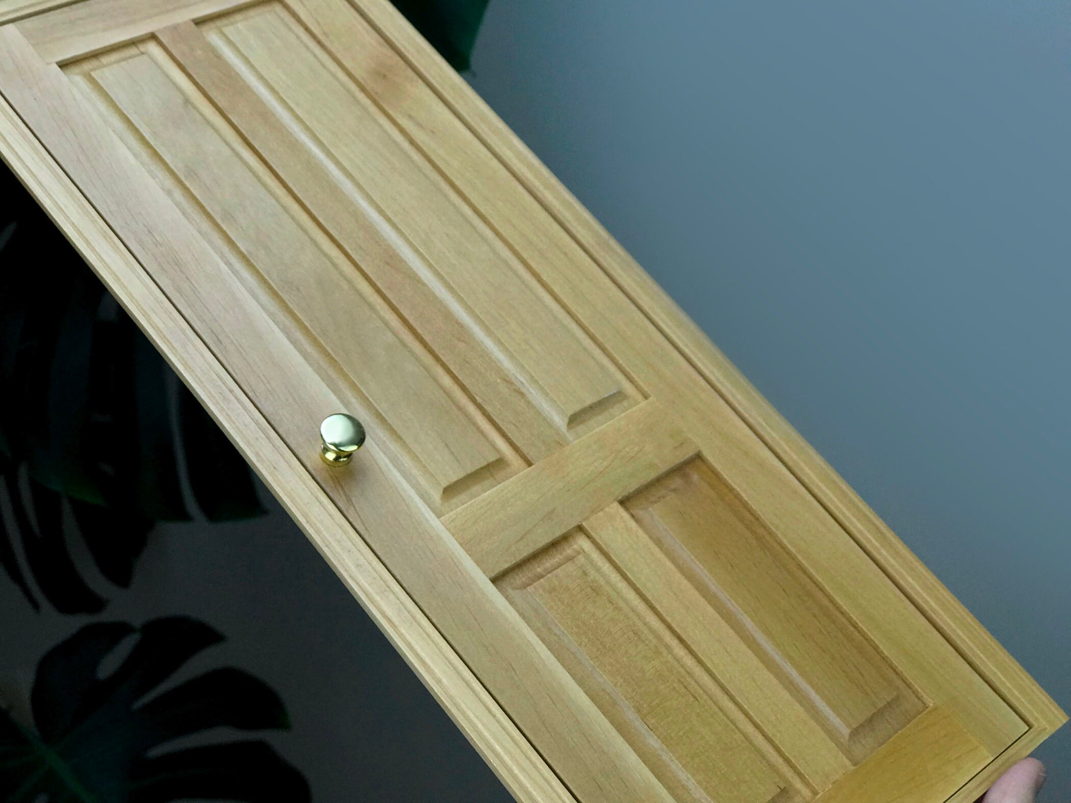 1/6 Scale Dollhouse Internal 4 Panel Door, DIY Accessory, Miniature ...