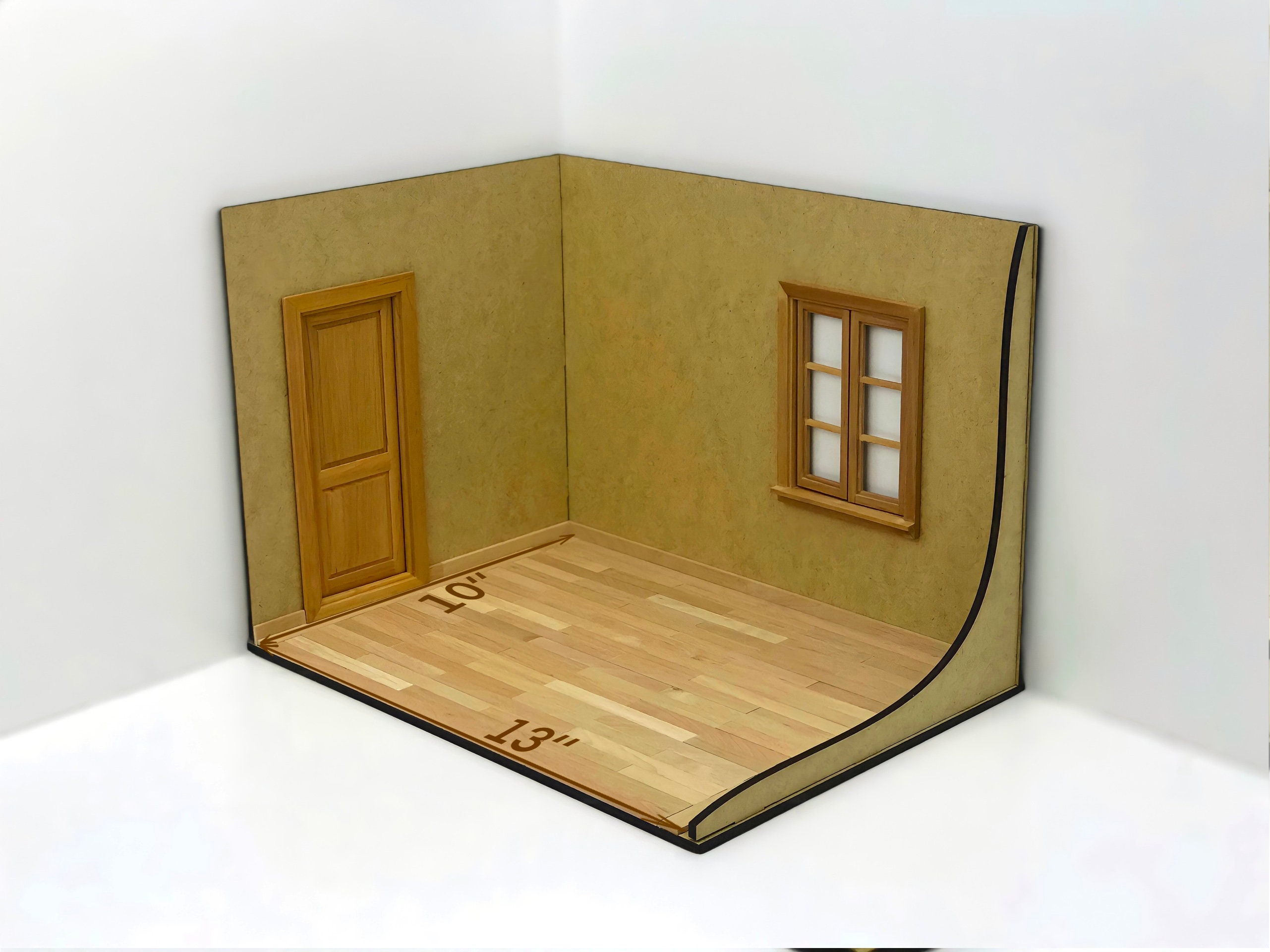1/12 Scale Real Wood Floor, Dollshouse Mini Flooring, Roombox Floor ...