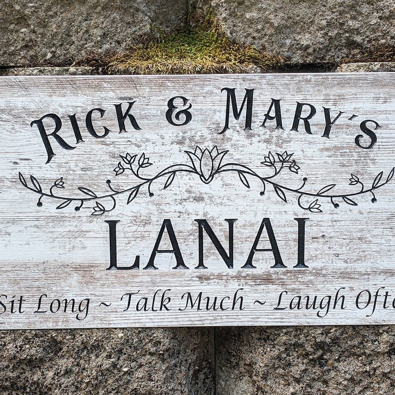 Personalized Lanai Signs - Etsy
