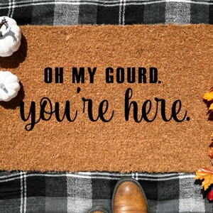 Oh My Gourd You're Here / Welcome Mat / Fall Decor / Funny - Etsy
