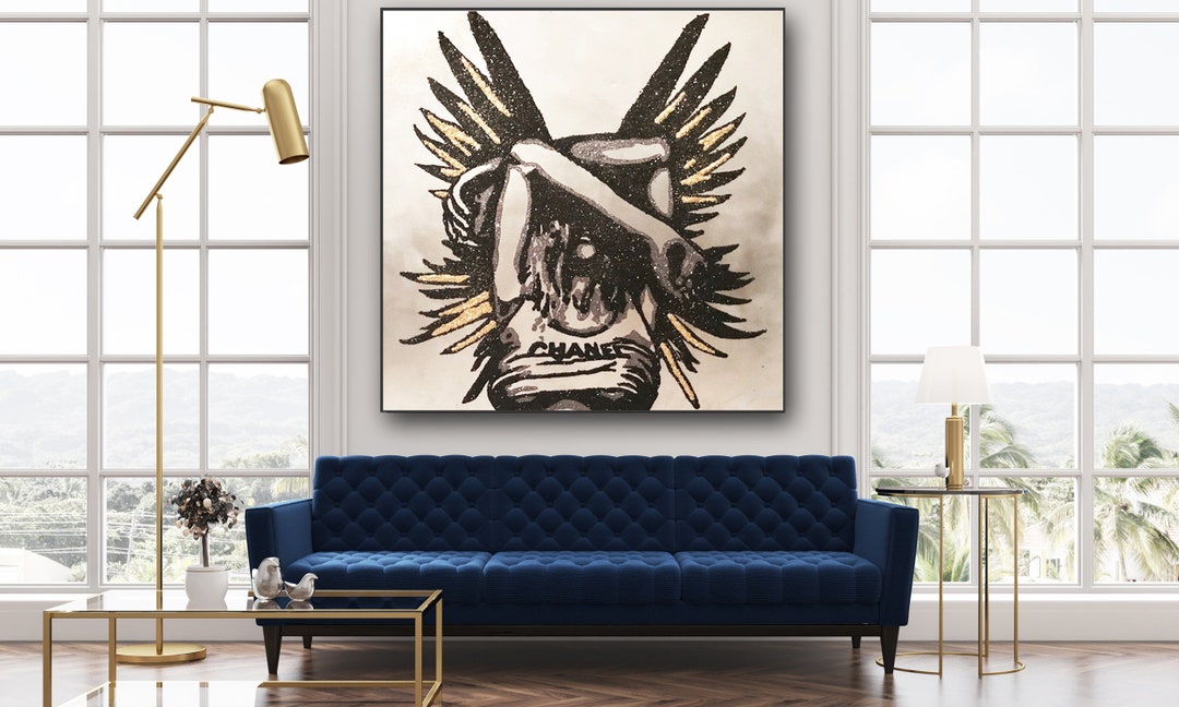 Chanel Angel Pop Art in Glass & Glitter - Etsy