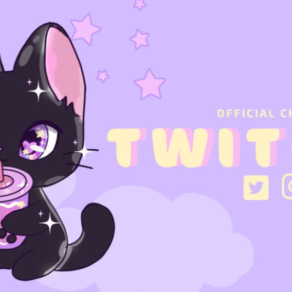 Youtube Banner Cat - Etsy