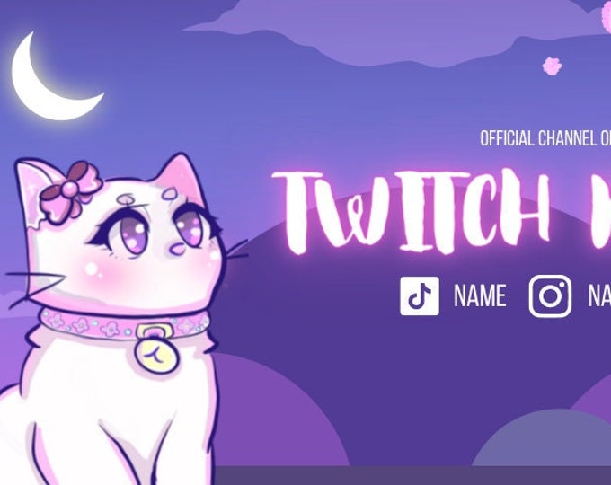 Twitch Banner - Kirby Strawberryshort Cake - Etsy Canada