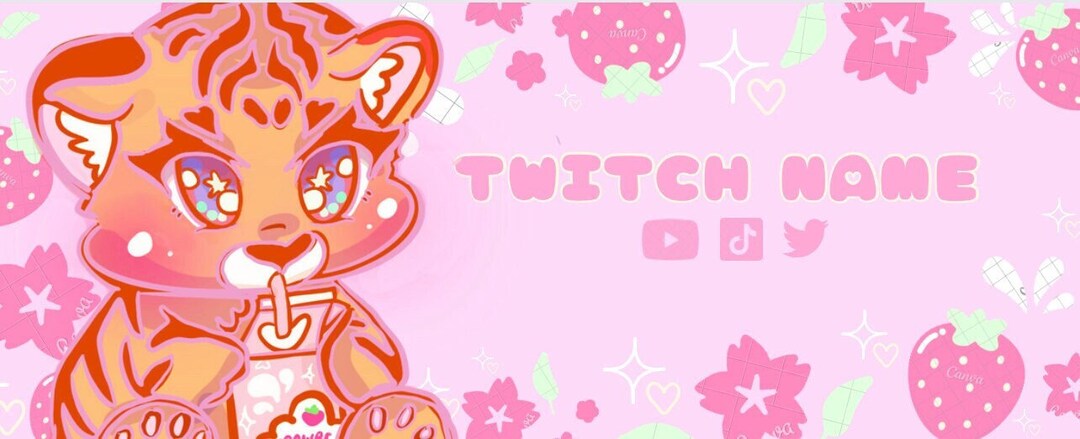 Tigerberry Milk - Twitch Banner - Etsy