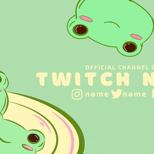 Twitch Banner Cookie Frog - Etsy