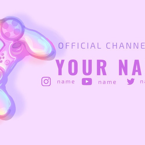 Twitch Banner Gamer Girl - Etsy