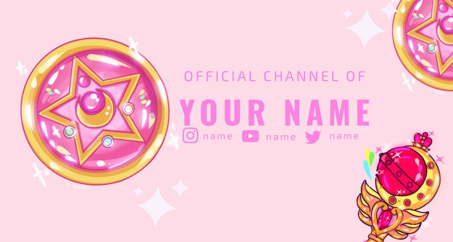 Twitch Banner- Sailor Moon Pendant - Etsy