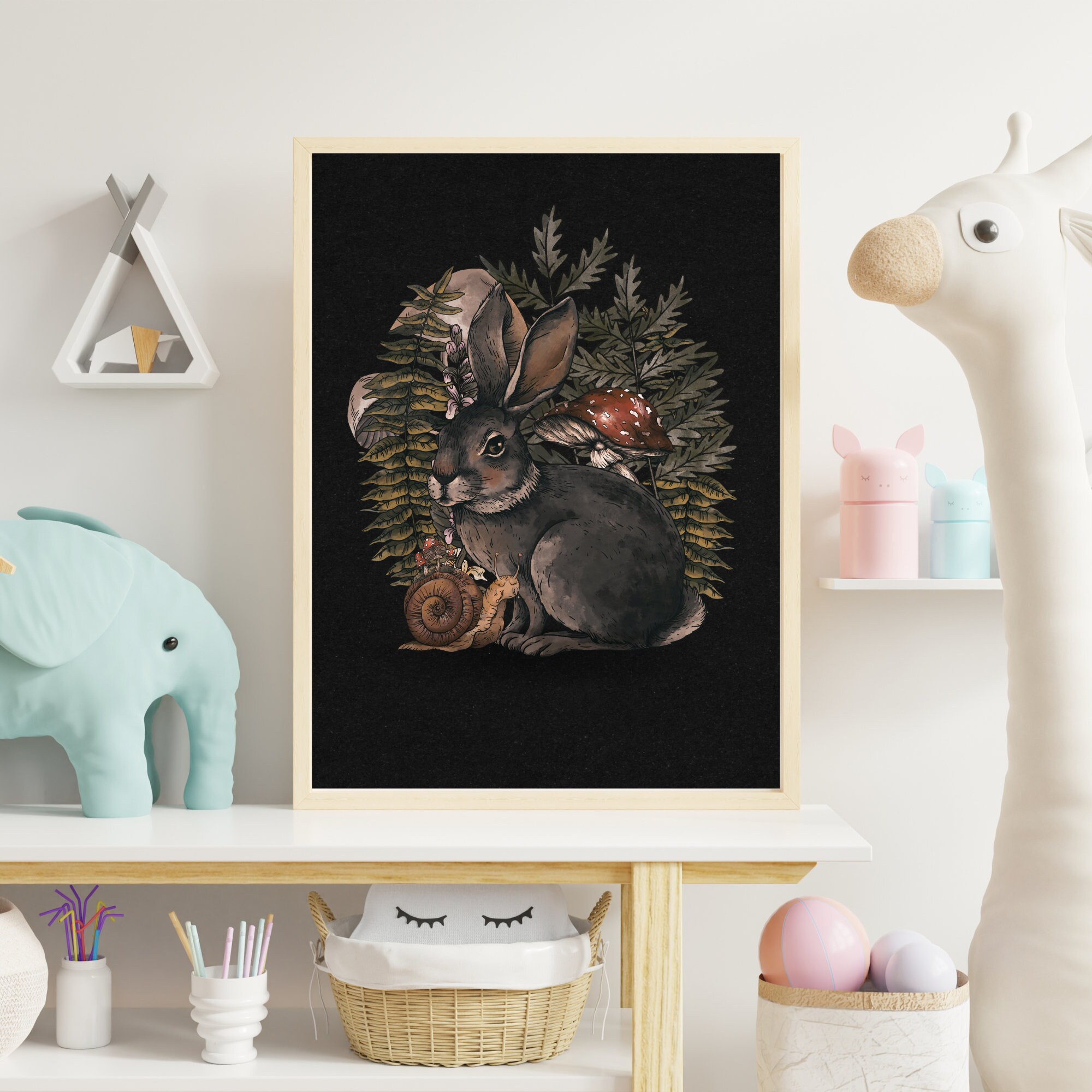 Dark Cottagecore Prints, Vintage Moody Botanical Woodland Printable ...