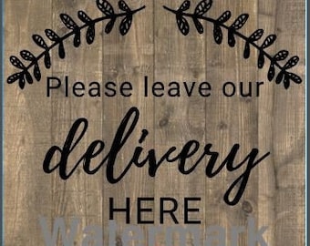 Rustic Farmhouse Ubereats Delivery Sign | Etsy