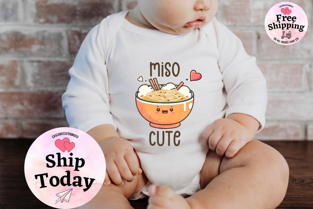 Miso Cute Onesie®, Baby Shower Gift, Cute Baby Onesies®, Newborn ...
