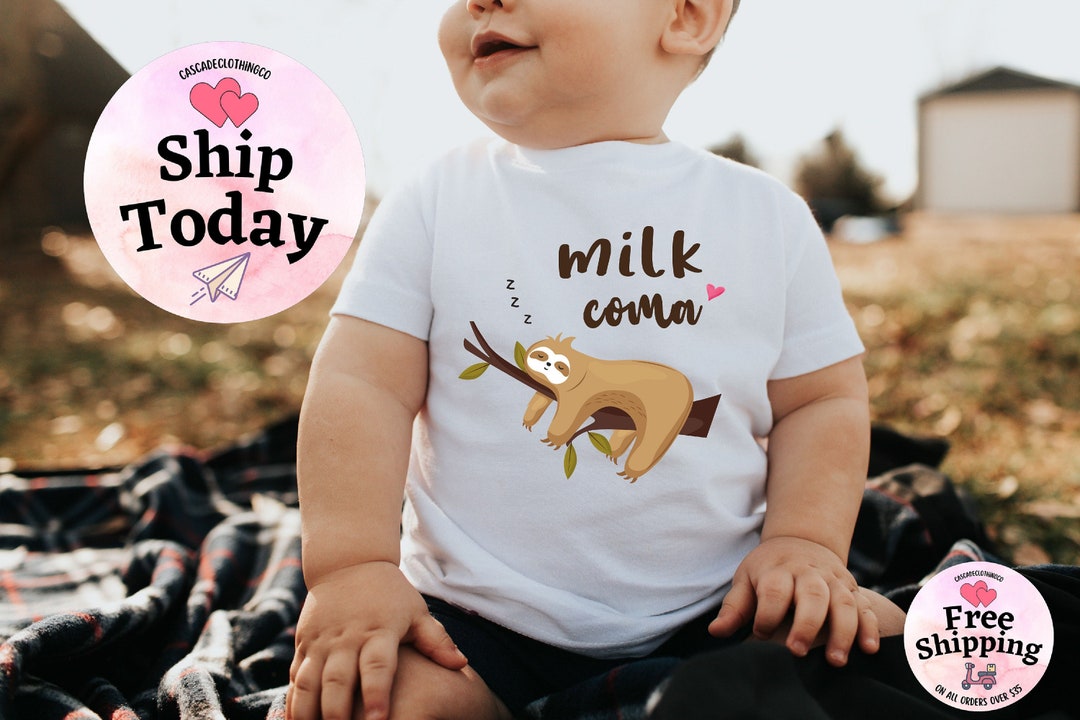 Milk Coma Onesie®, Baby Shower Gift, Funny Baby Bodysuit, Baby ...