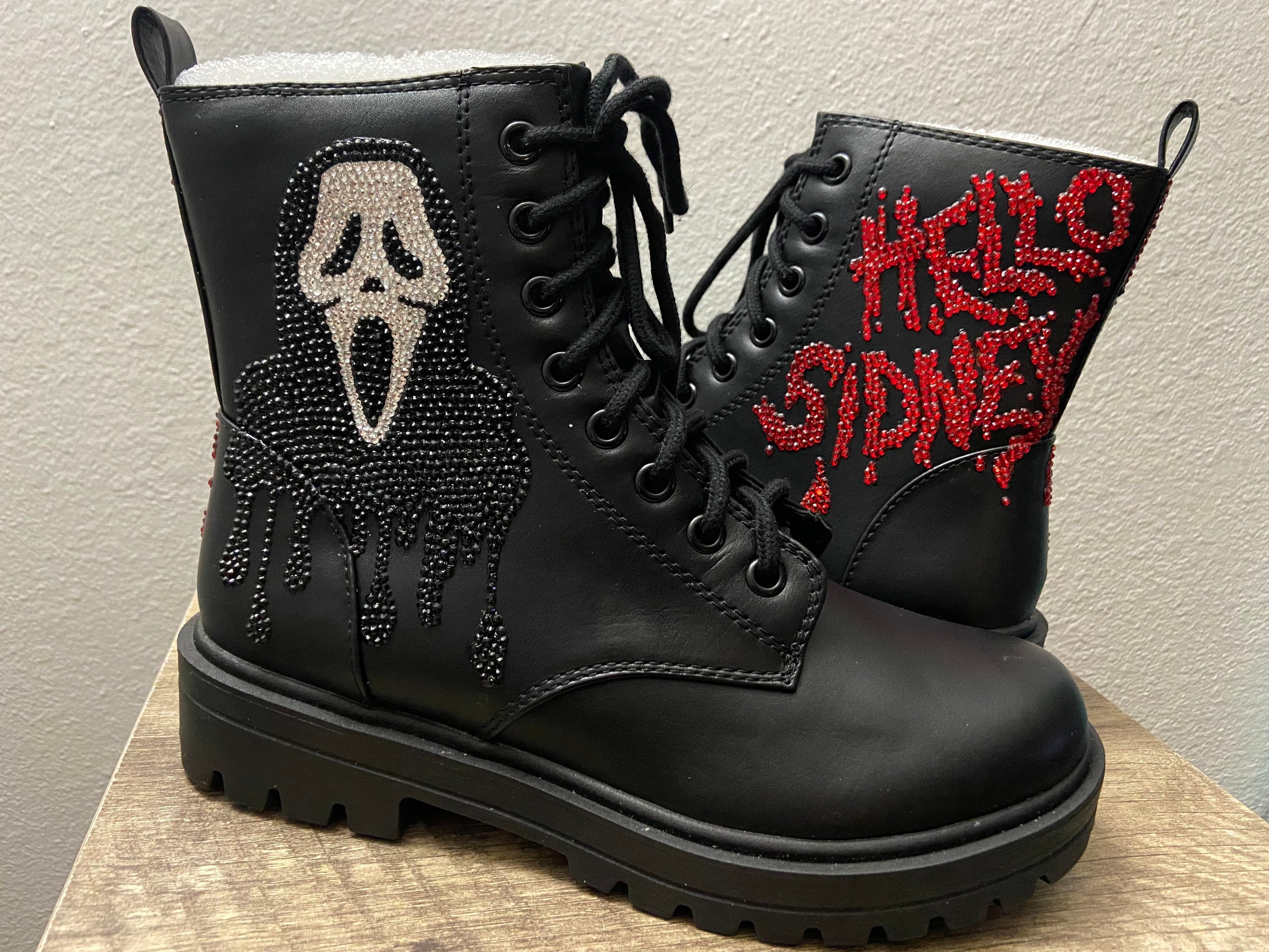 SCREAM Inspired Combat Boot - Etsy