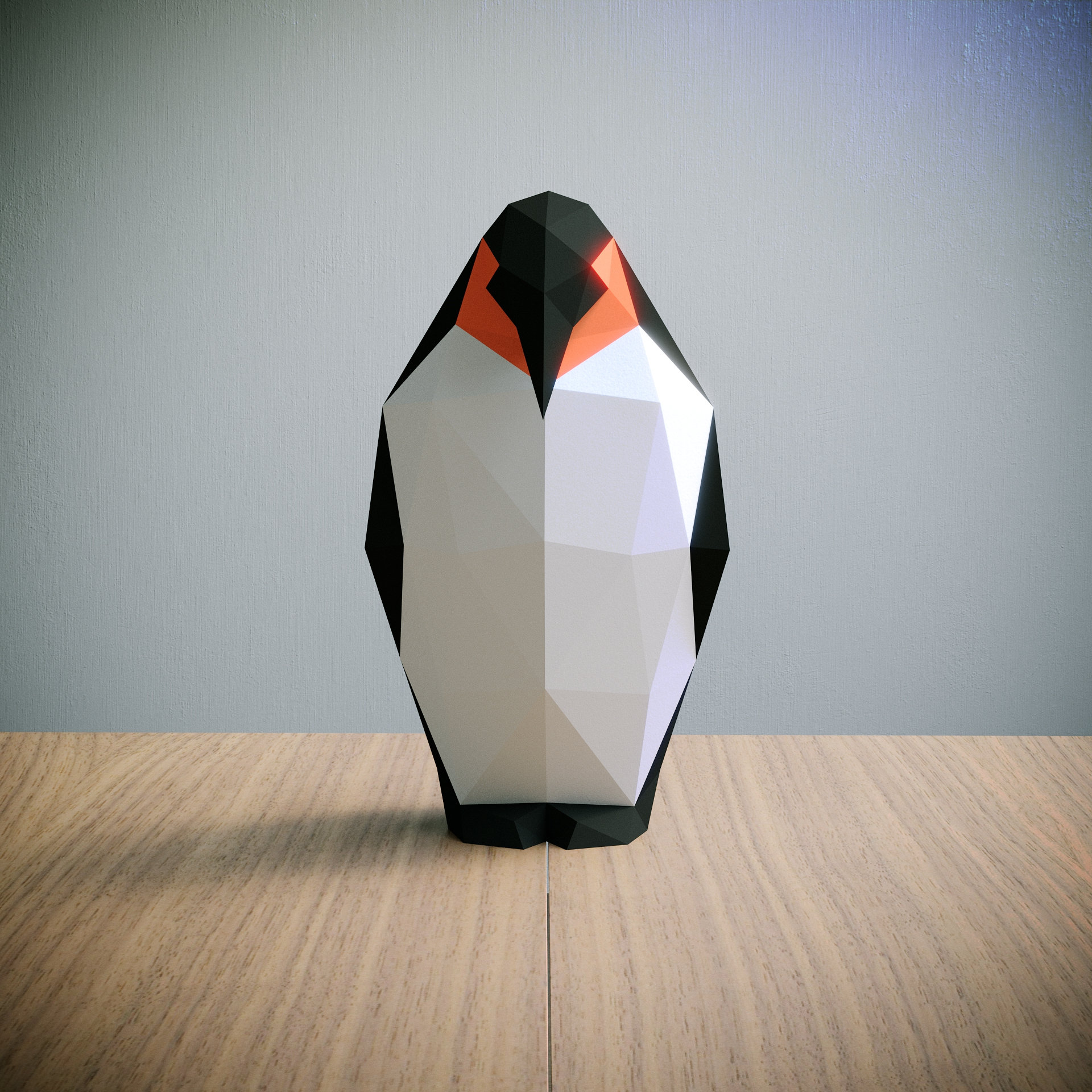 Yona DIY Penguin Papercraft Kit, Abstract Low Poly 3D Origami Puzzle ...