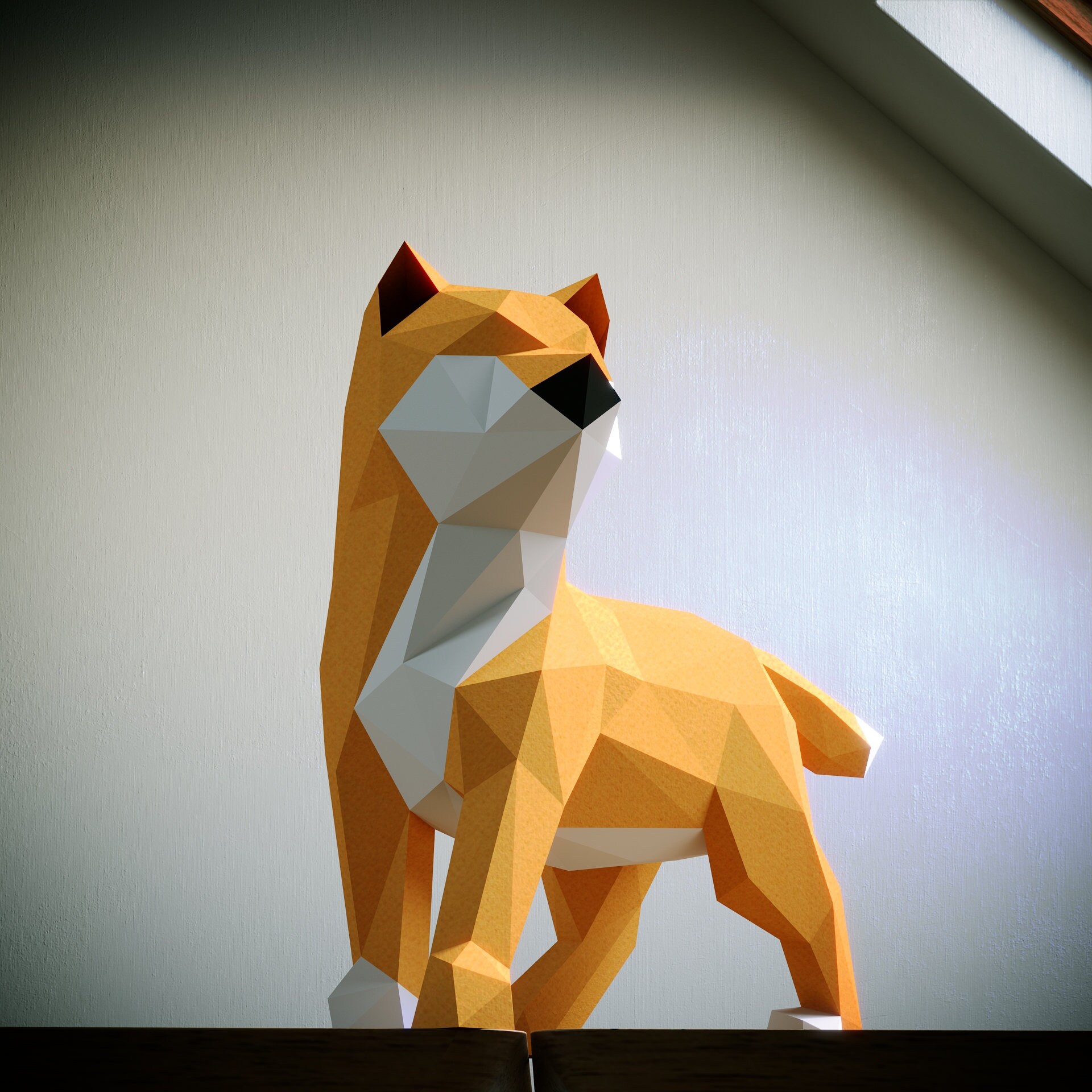 Yona DIY Kit de Papercraft de Shiba INURompecabezas de origami 3D para ...