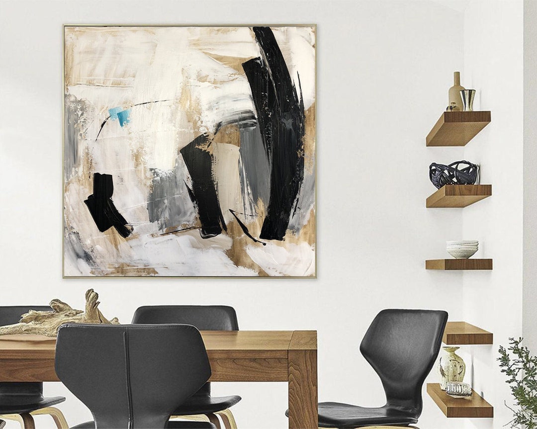 Abstract Beige Paintings on Canvas Unique Oil Painting - Etsy