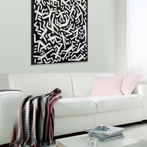 Large Art Work Human-like Figures Geometric Figures Art Abstract Art ...