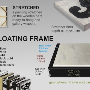 Large Original Art Paintings Sets Black and White Original Paintings ...