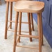 CLASSIC Oak Stool/ Handmade to Any Height/ Solid Oak Kitchen Island Bar ...