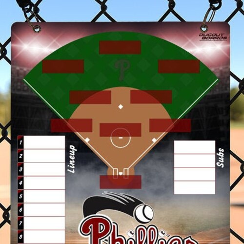 9x12 Metal Custom Dugout Lineup Board - Etsy