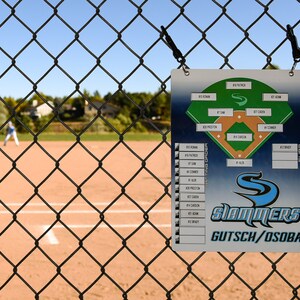 9"x12" Metal Custom Dugout Lineup Board - Etsy