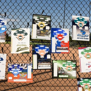 9"x12" Metal Custom Dugout Lineup Board - Etsy