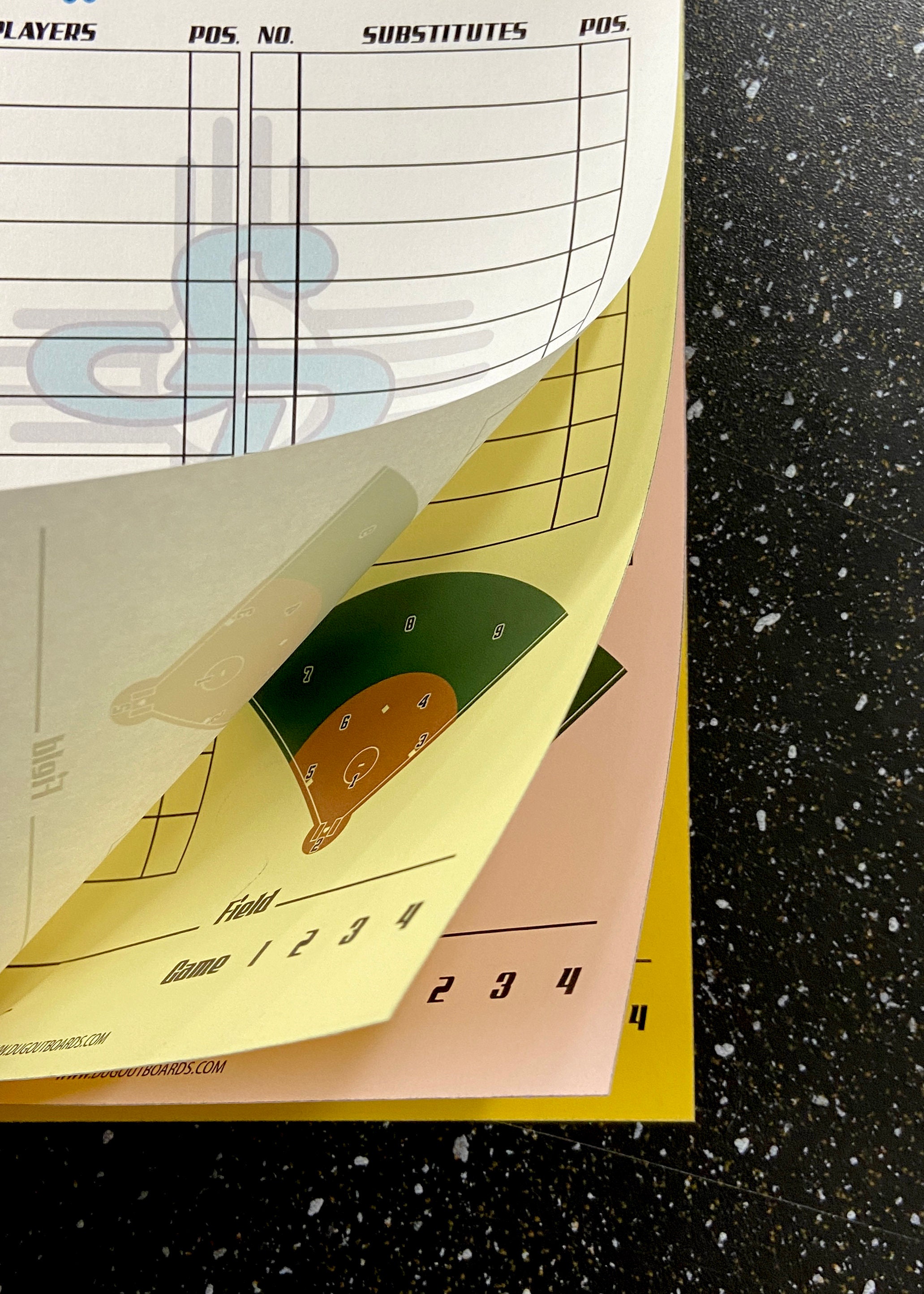 Custom Lineup Cards Baseball or Softball 4 Part Carbonless - Etsy