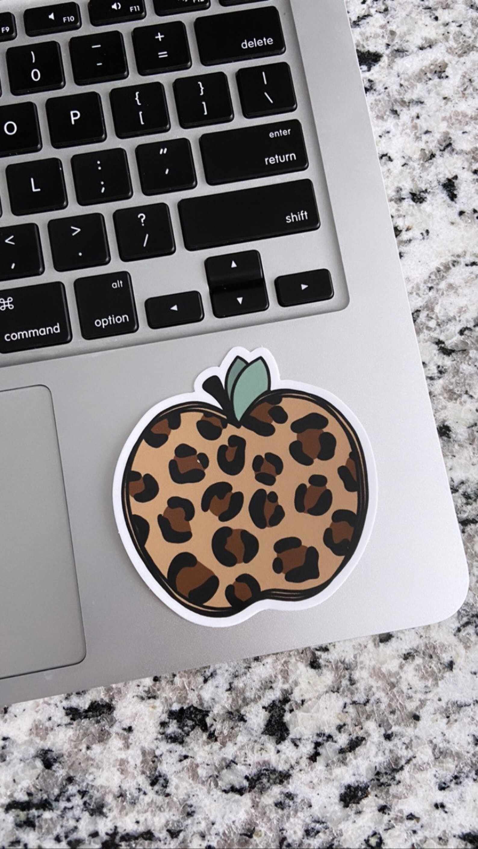Leopard Apple Vinyl Sticker Decal - Etsy