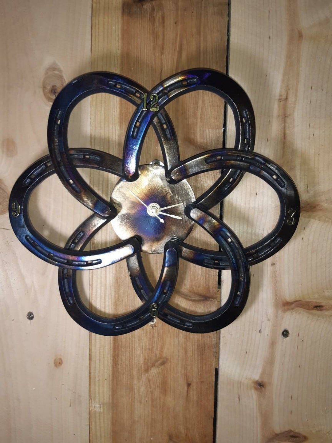 Horseshoe Wall Clock - Etsy