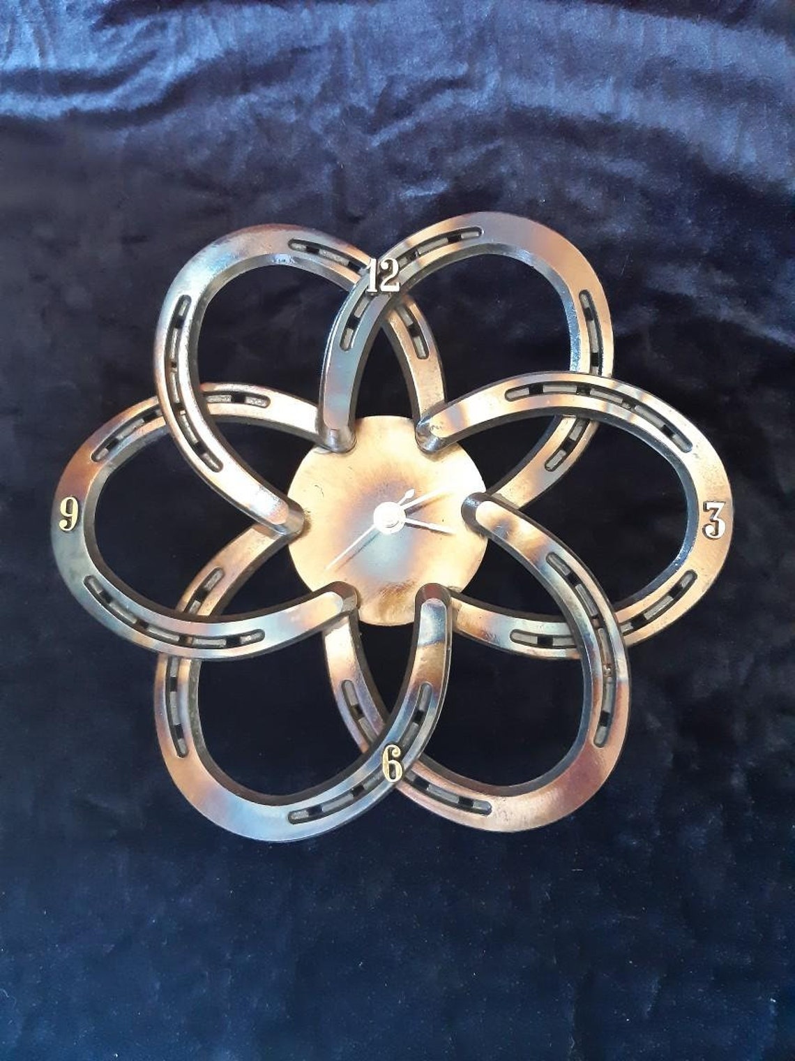 Horseshoe Wall Clock - Etsy