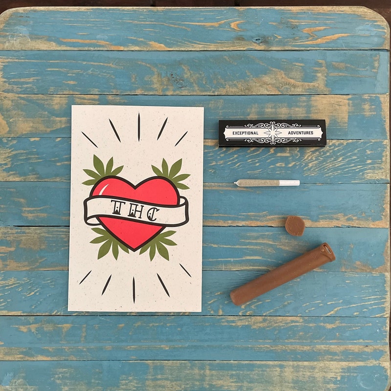 Weed Valentines Card - Etsy