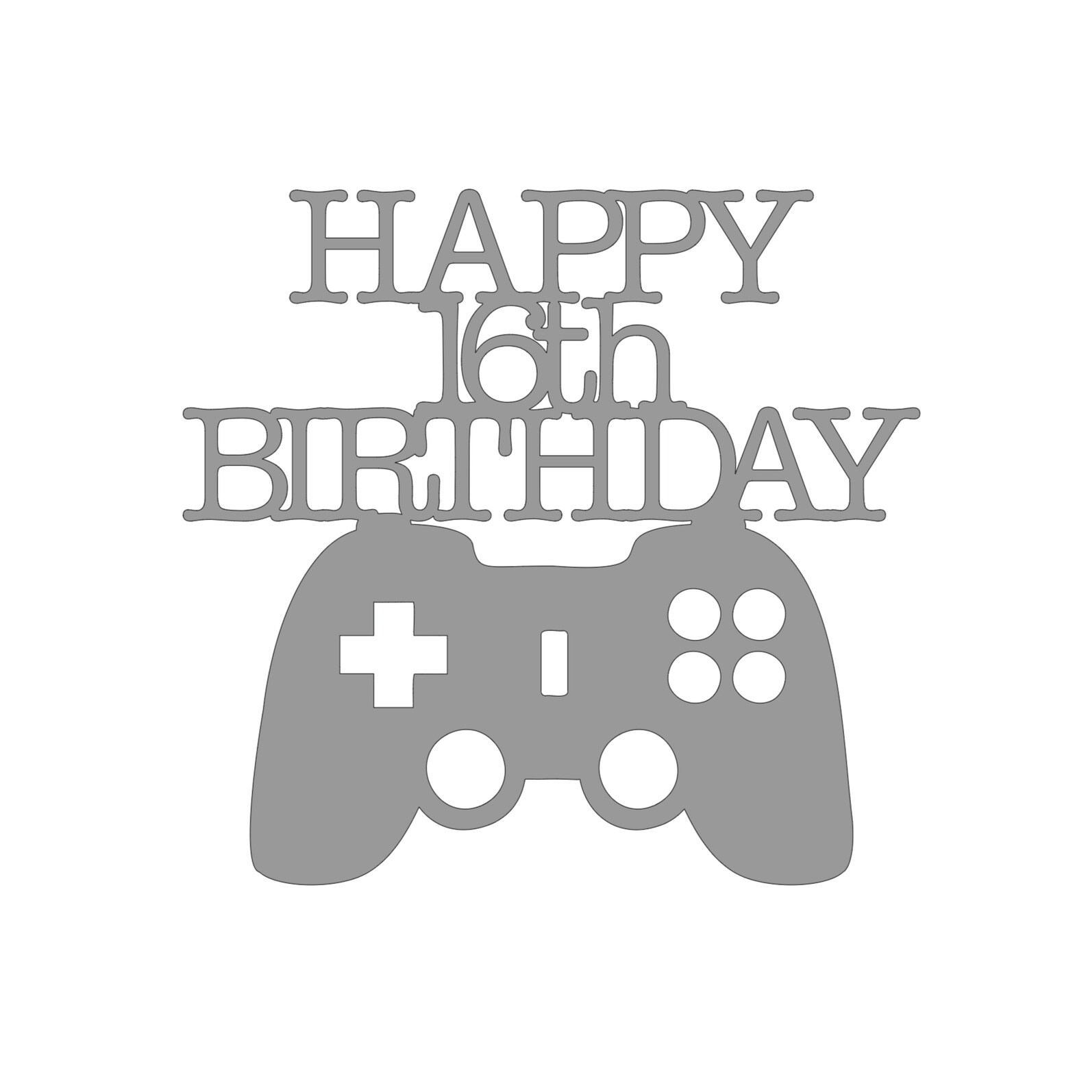 Happy Birthday Game Controller Cake Topper Customised - Etsy UK