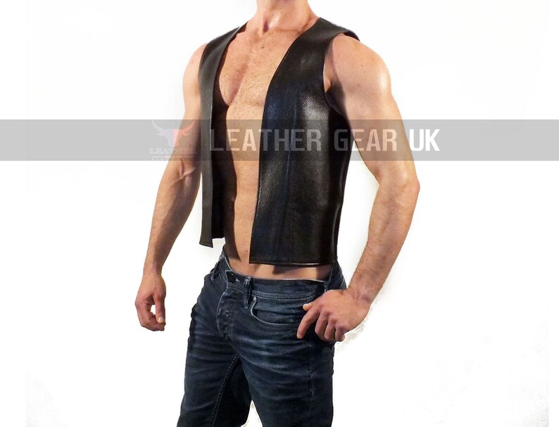 Mens Leather Bar Vest Genuine Cow Leather Steampunk Vest - Etsy