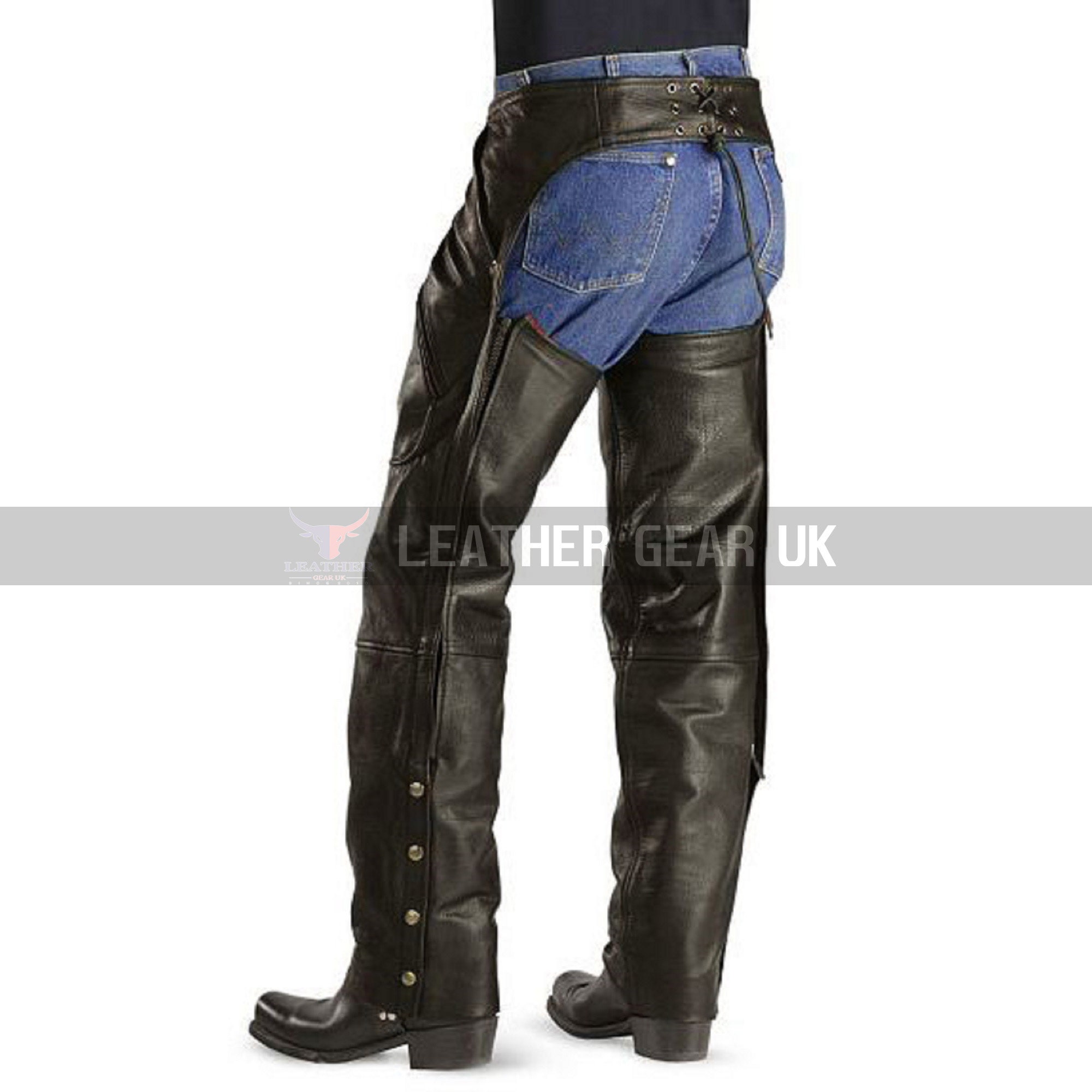 Mens Leather Rider Chapssheep Leather Biker Chapsreal Cow - Etsy