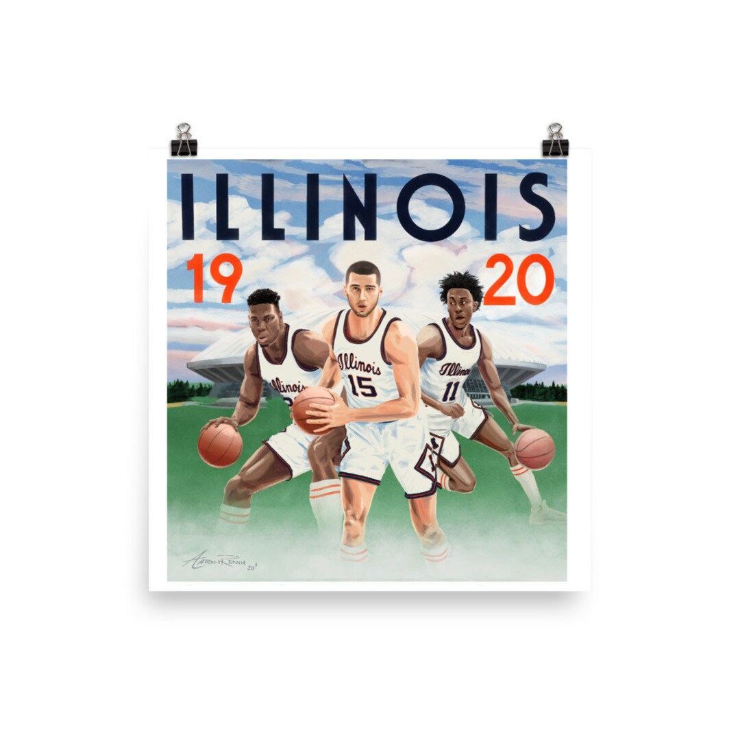 Throwback Illinois Basketball 2019-20 Poster - Etsy
