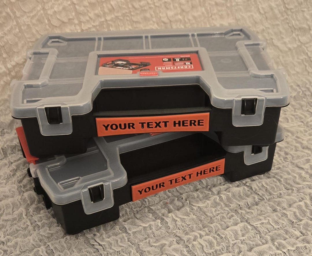 Custom Labeled Craftsman Small Parts Tools Storage Bin Organizer 11.5 X ...